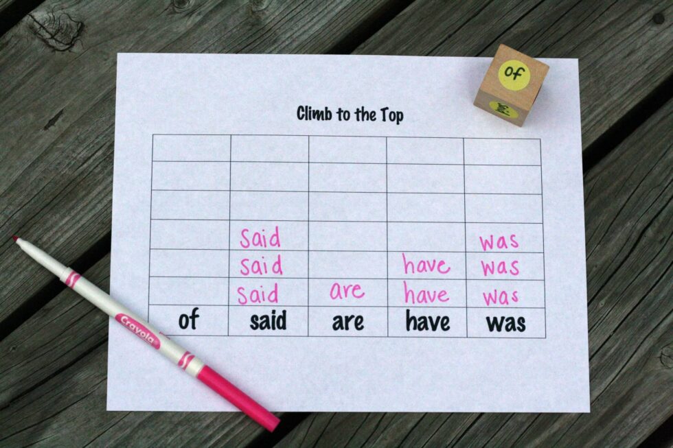 Gingerbread Sight Word Game - Playdough To Plato