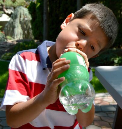 Balloon in a Bottle Science Experiment - Playdough To Plato