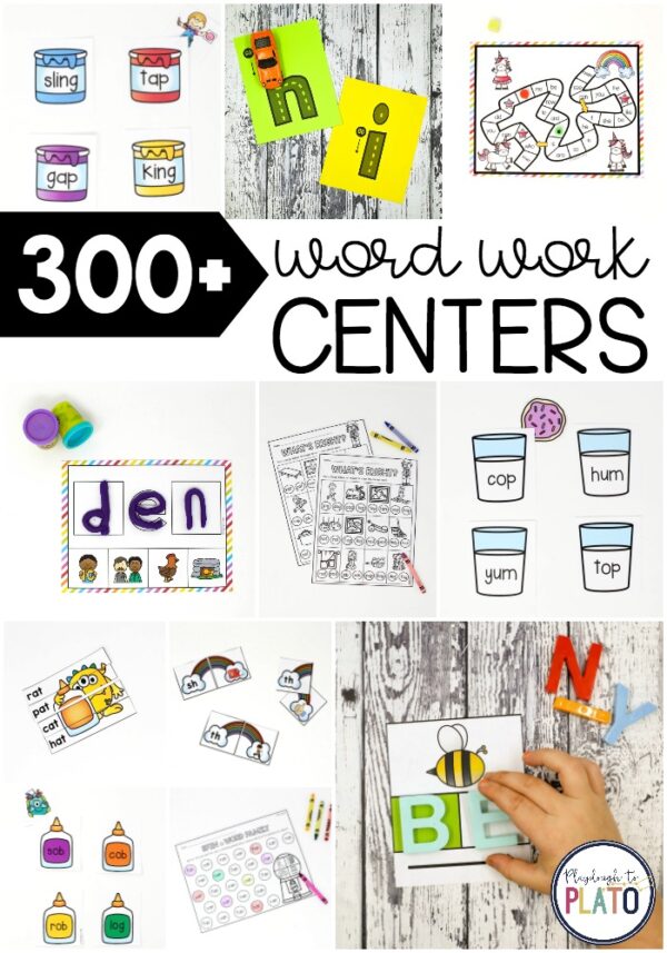 Endless Word Work Bundle - Playdough To Plato