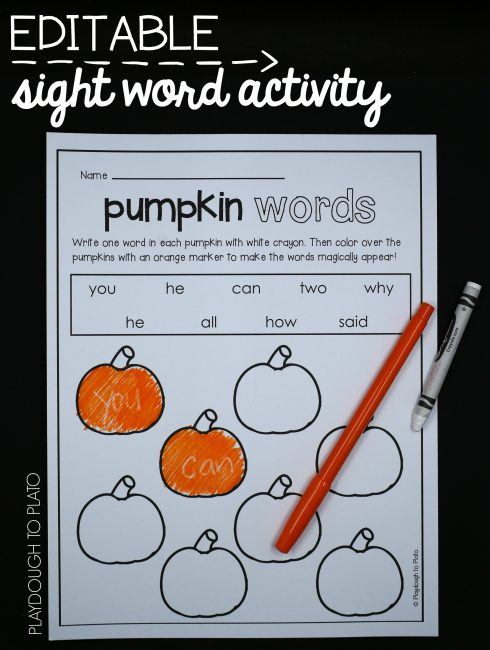 Pumpkin Activity Pack- Preschool and Kindergarten - Playdough To Plato