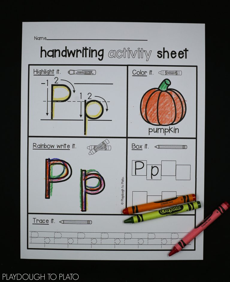 Pumpkin Activity Pack- Preschool and Kindergarten - Playdough To Plato