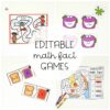 15 EDITABLE Math Fact Games - Playdough To Plato