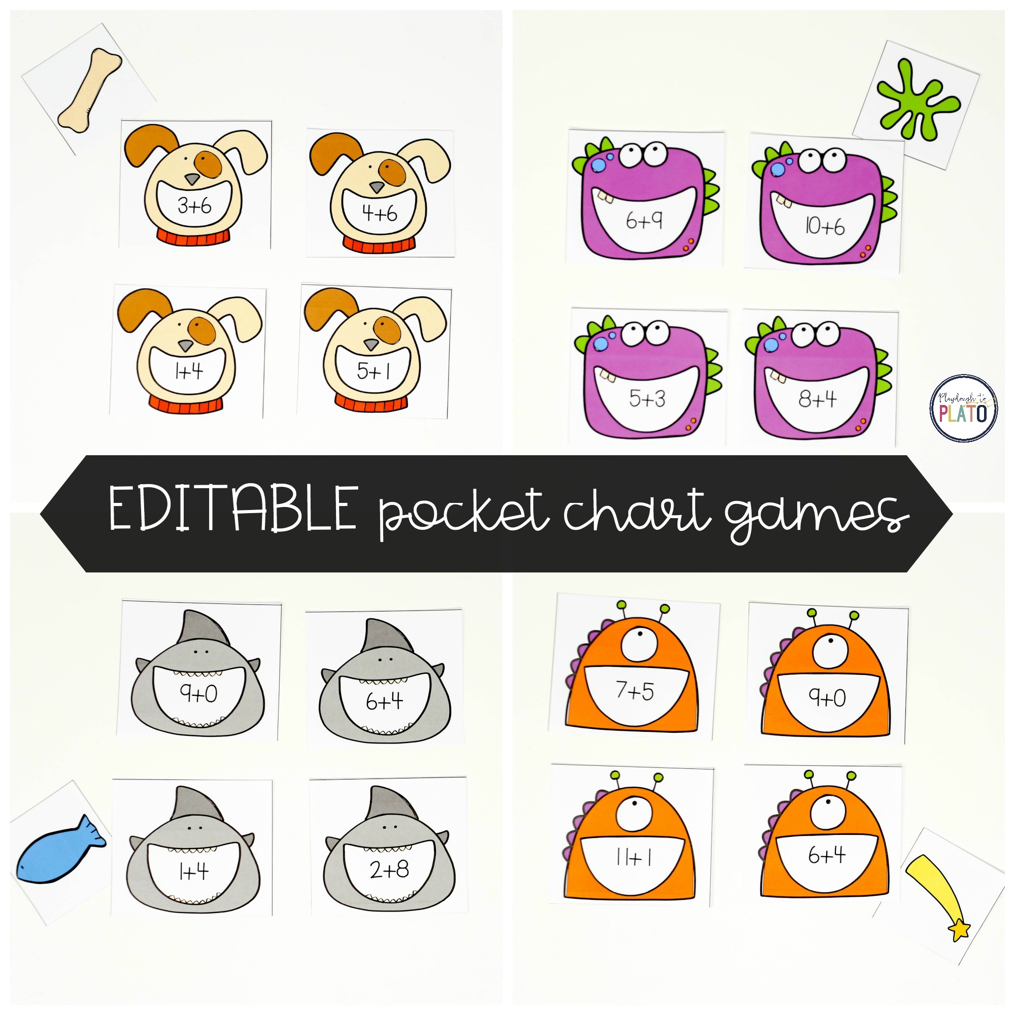 15 EDITABLE Math Fact Games Playdough To Plato
