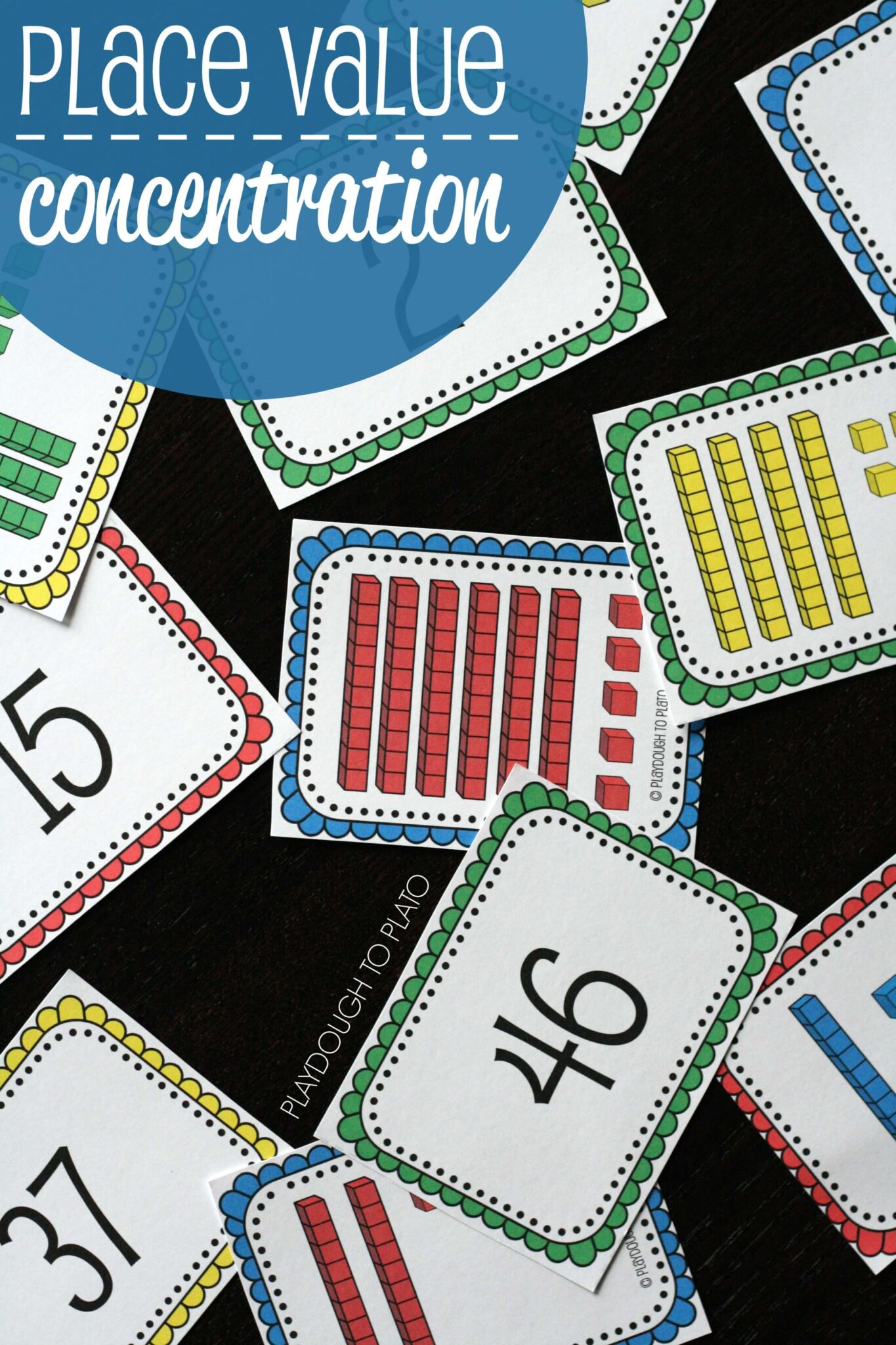 Place Value Concentration - Playdough To Plato
