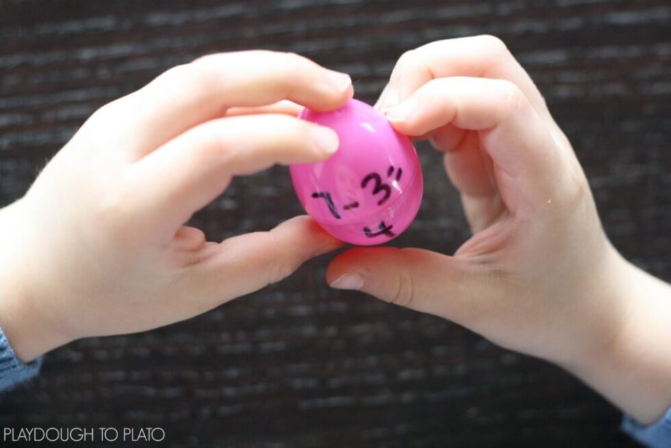 Easter Egg Math Facts Activity - Playdough To Plato