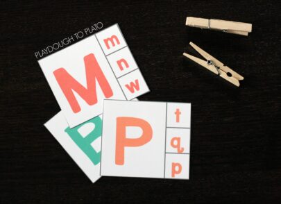 Build Early Literacy Skills With Alphabet Clip Cards - Playdough To Plato
