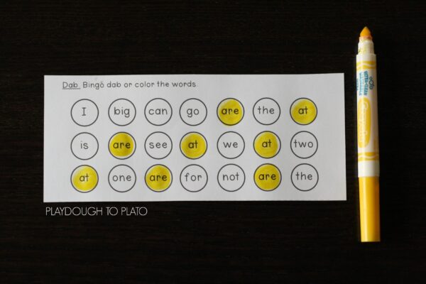 NO PREP Sight Word Activity Books - Set #2 - Playdough To Plato