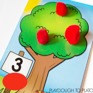 Apple Tree Counting Mats - Playdough To Plato