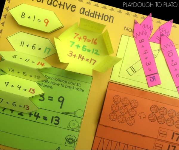 Addition to 20 Interactive Notebooks - Playdough To Plato