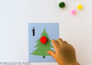 Christmas Tree Counting Cards - Playdough To Plato