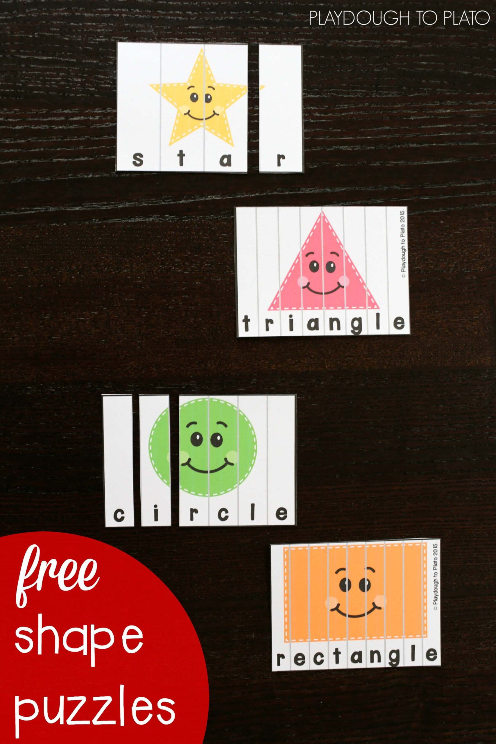 Shape Puzzles - Playdough To Plato