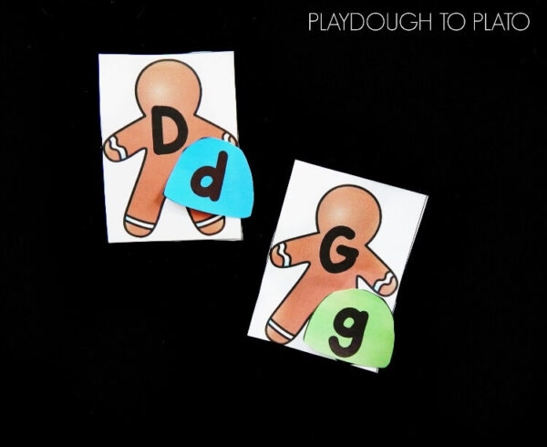 Gingerbread ABC Match Up - Playdough To Plato