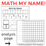 Math My Name Activity - Playdough To Plato