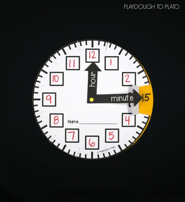 Telling Time Activity Pack - Playdough To Plato