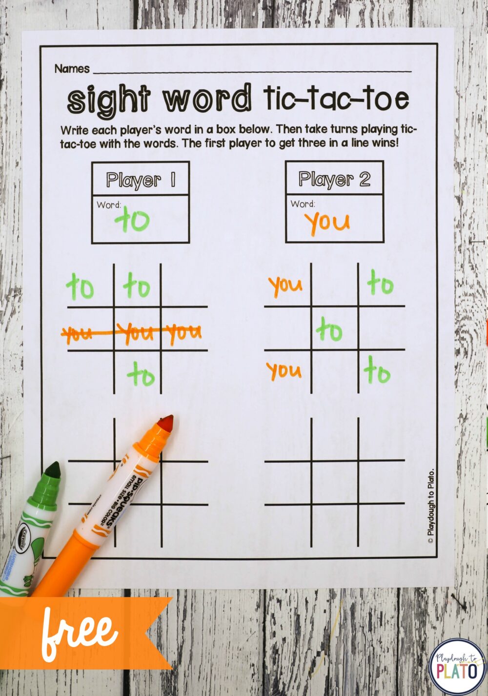 Learning Made Fun With This Engaging Sight Word Game - Playdough To Plato