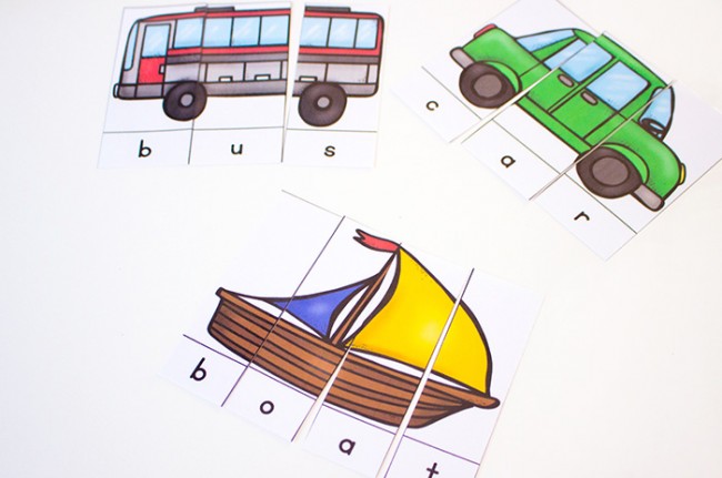 Transportation Word Puzzles - Playdough To Plato