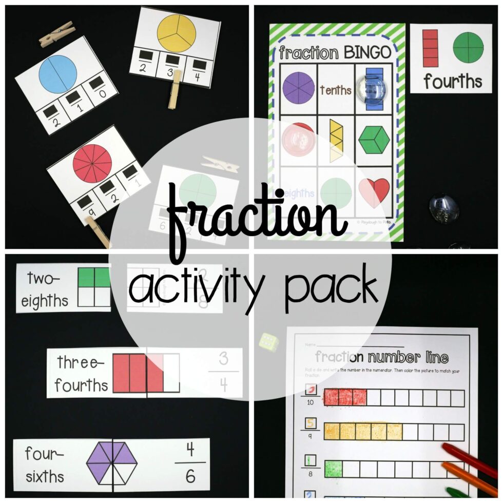 Fraction Activity Pack - Playdough To Plato