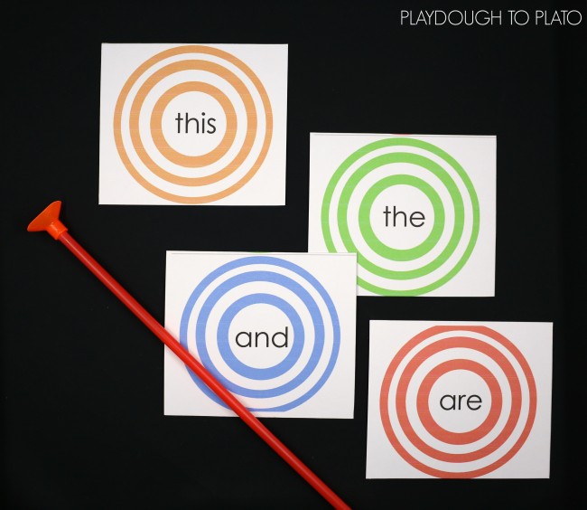 Sight Word Targets - Playdough To Plato