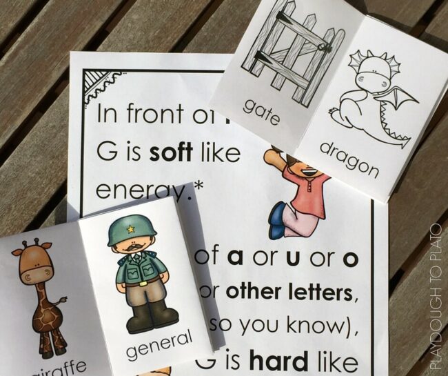 Hard and Soft G Little Reader Books - Playdough To Plato