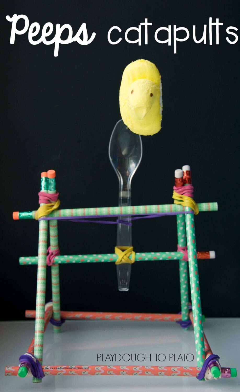 Peep Catapults STEM Activity - Playdough To Plato