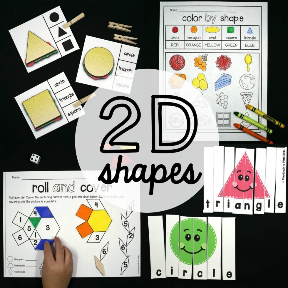 2D Shape Activities - Playdough To Plato