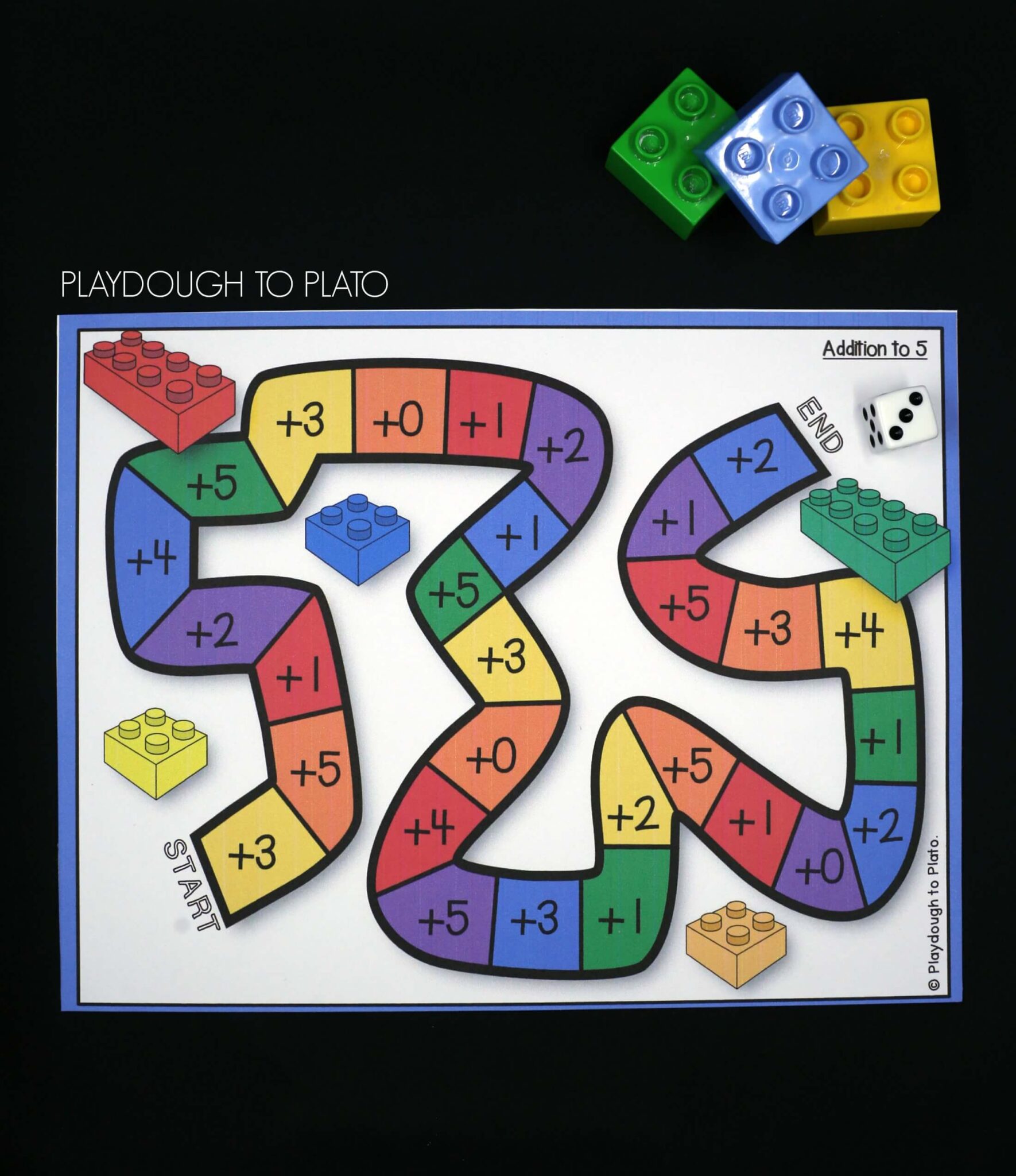 LEGO Addition and Subtraction - Playdough To Plato