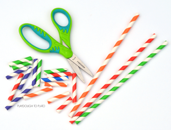 Paper Straw Necklace Craft - Playdough To Plato