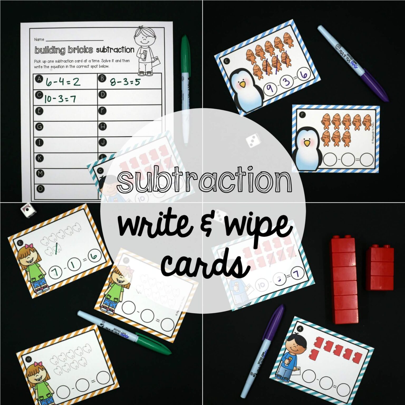 15 EDITABLE Math Fact Games - Playdough To Plato