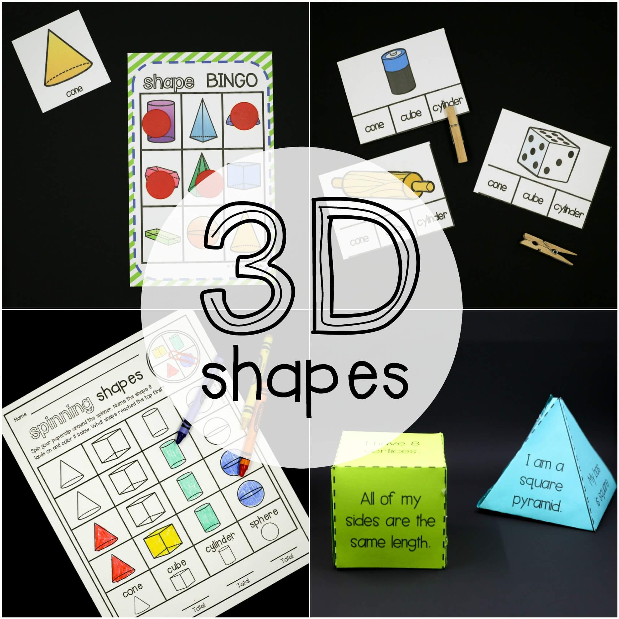 3D Shape Centers Playdough To Plato 3D Shape Centers Playdough To Plato