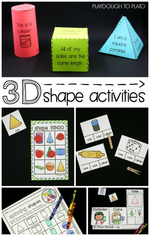 3D Shape Centers - Playdough To Plato