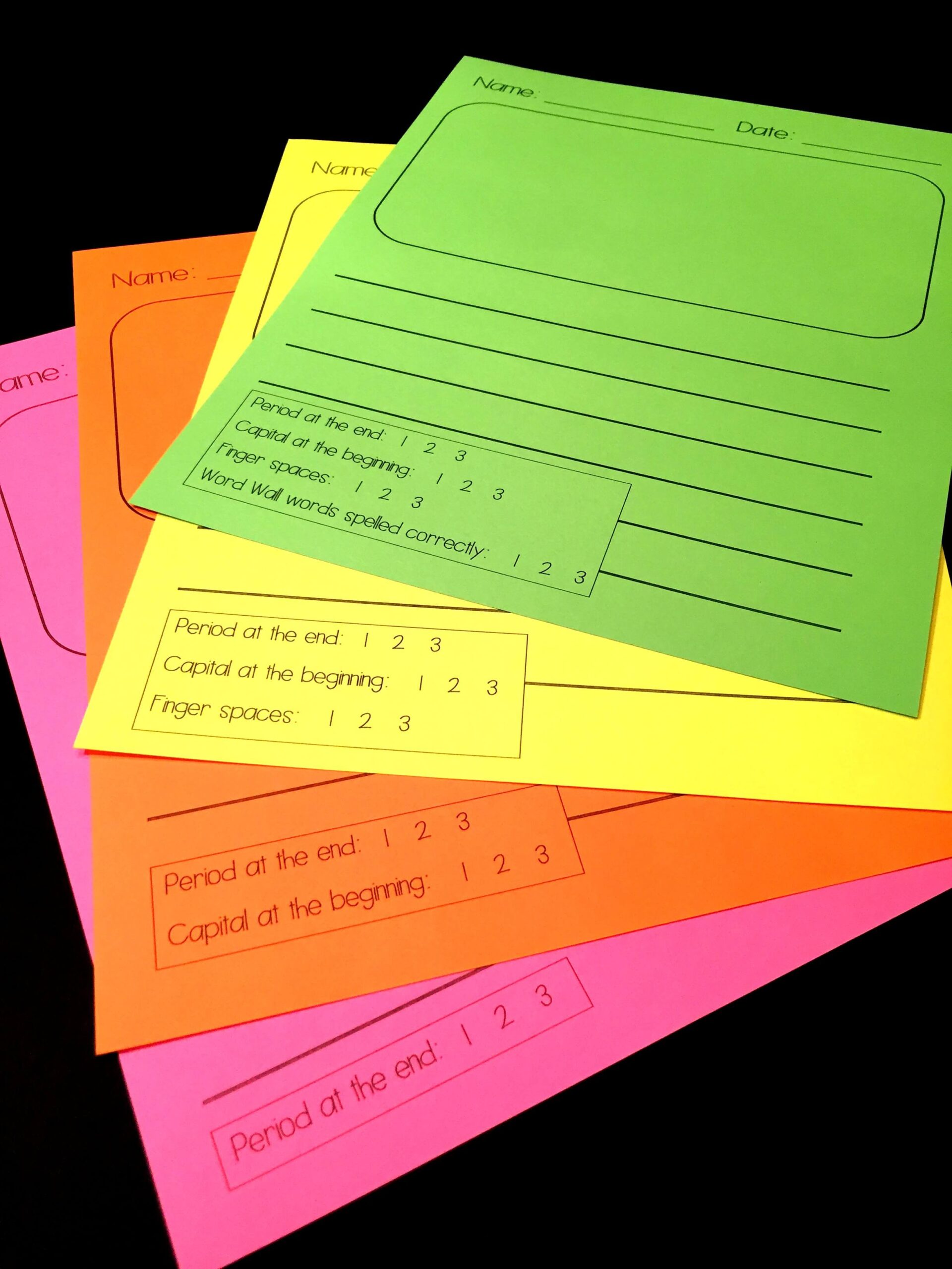 Differentiated Writing Paper with Rubrics - Playdough To Plato