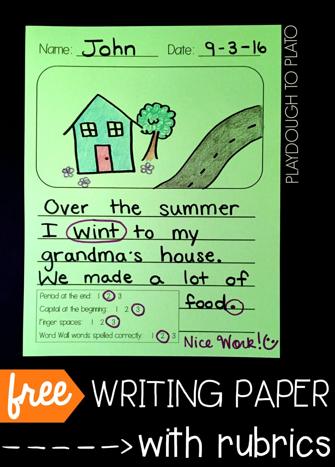Differentiated Writing Paper With Rubrics Playdough To Plato differentiated-writing-paper-with-rubrics-playdough-to-plato