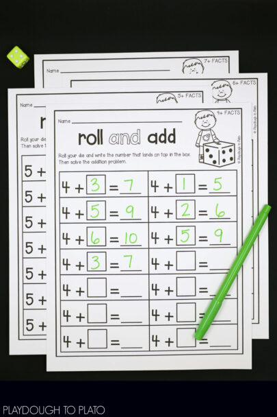 Addition Fact Fluency - Playdough To Plato