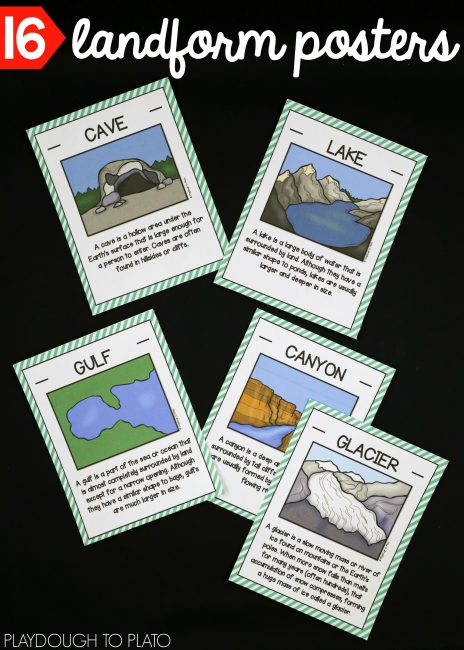 Landform Activity Pack - Playdough To Plato