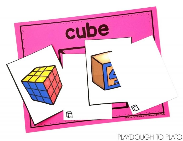 3D Shape Sorting Mats - Playdough To Plato