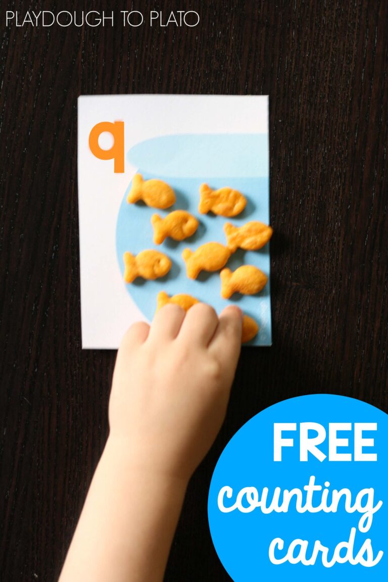 15 Clever Counting Cards - Playdough To Plato