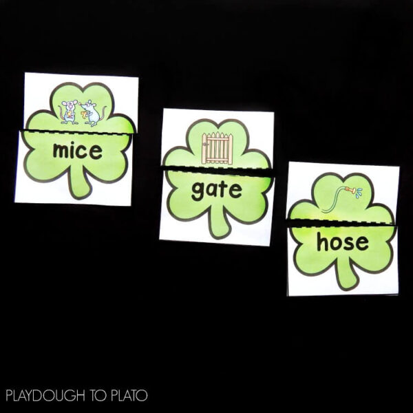 Magic E Shamrock Puzzles - Playdough To Plato