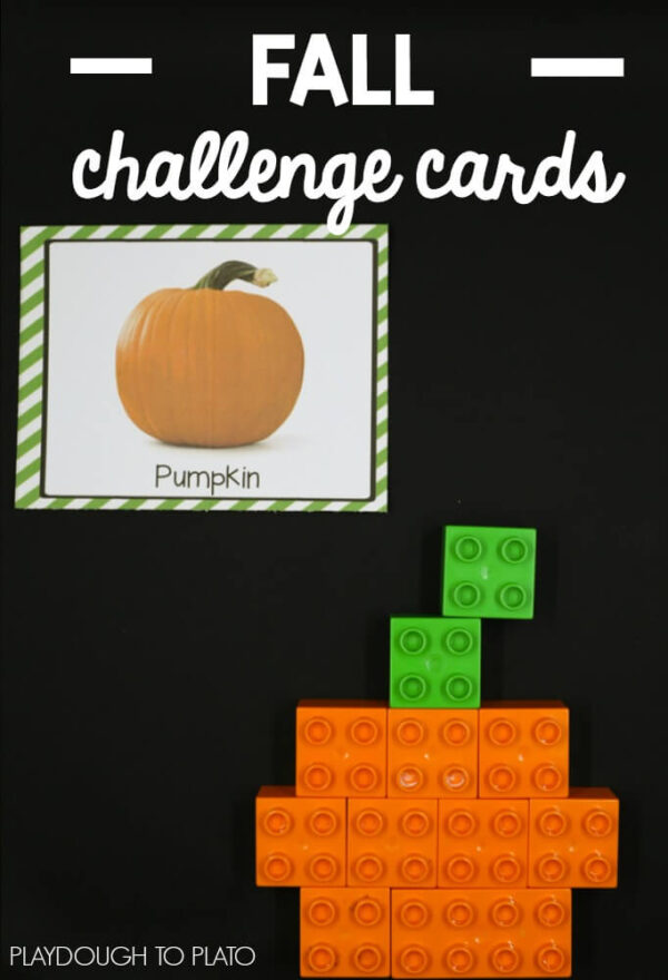 STEM Challenge: 4 Seasons of Building Cards - Playdough To Plato