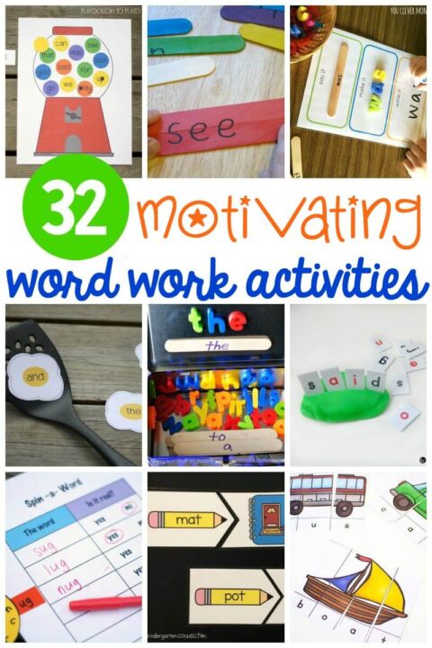 32 Clever Word Work Centers - Playdough To Plato