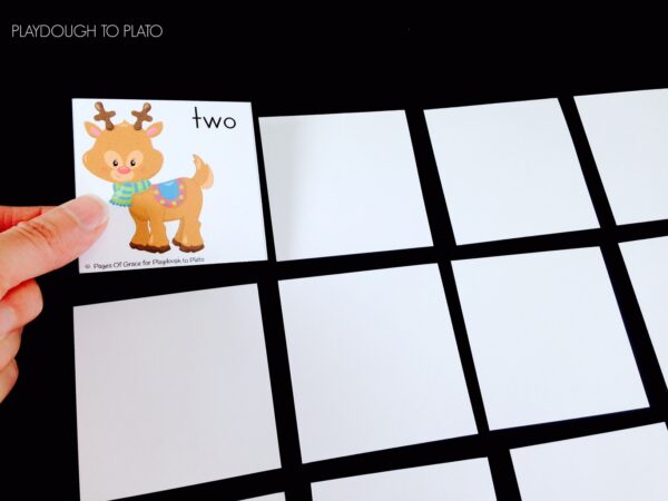 Reindeer Sight Words Matching Game - Playdough To Plato