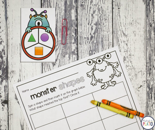 Monster Shape Graphs Game - Playdough To Plato