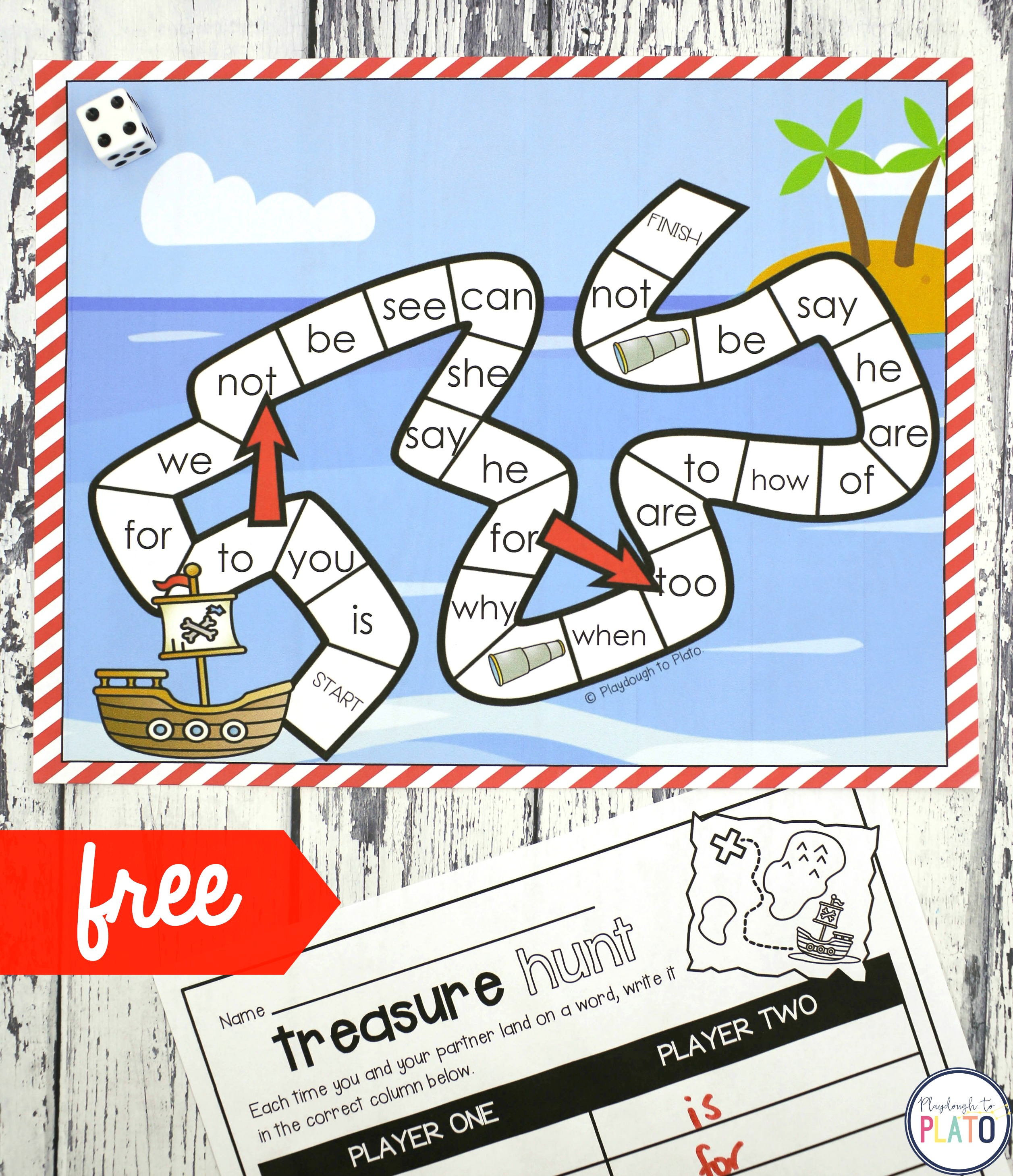 Free Sight Word Games Playdough To Plato