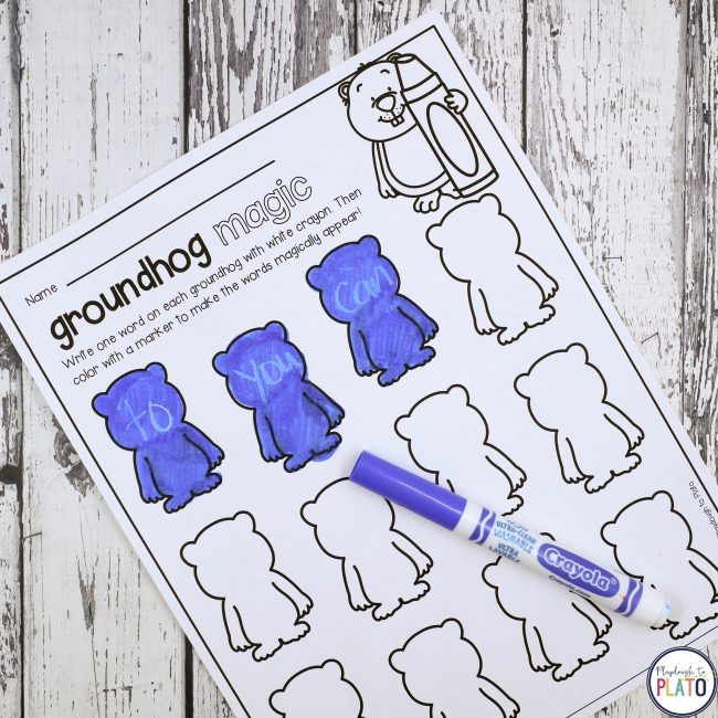 Groundhog Day Centers - Playdough To Plato