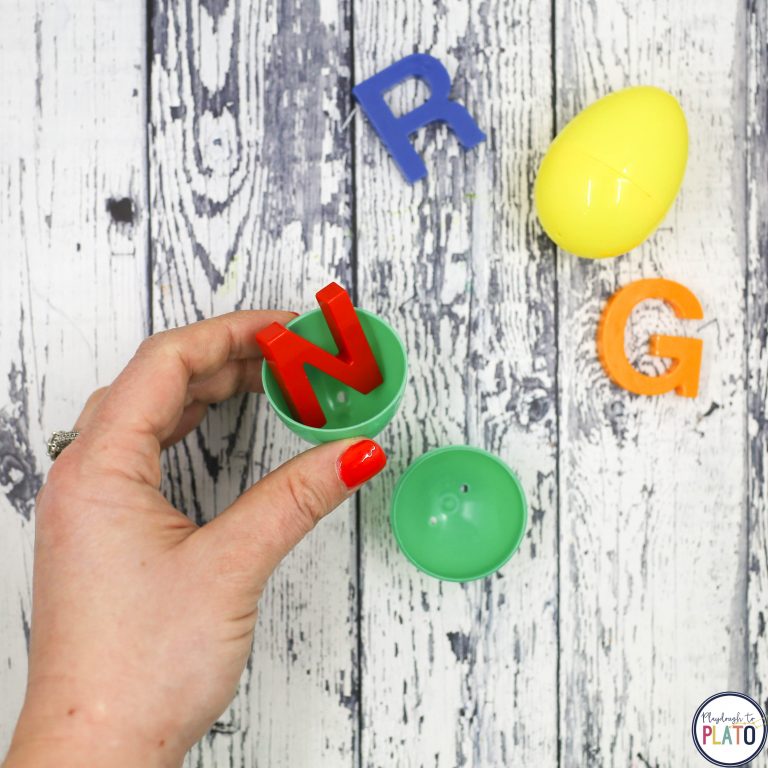 Alphabet Easter Eggs Activity - Playdough To Plato