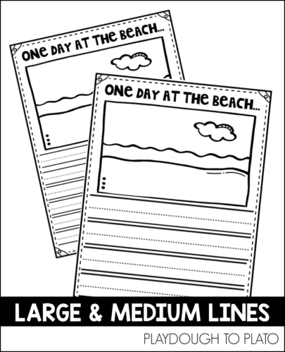 Beach Writing Prompt - Playdough To Plato