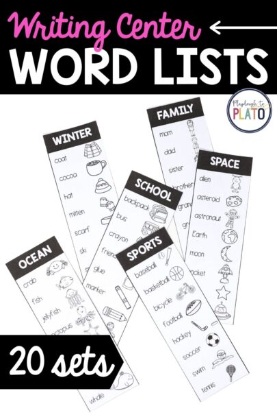 Writing Center Starter Kit - Playdough To Plato