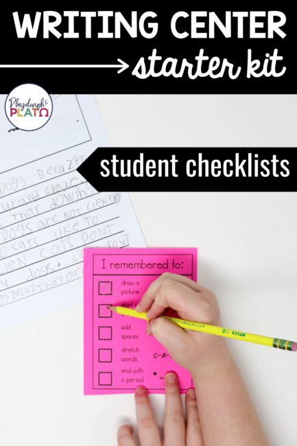 Writing Center Starter Kit - Playdough To Plato