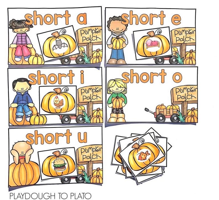 CVC Pumpkin Patch Activity - Playdough To Plato