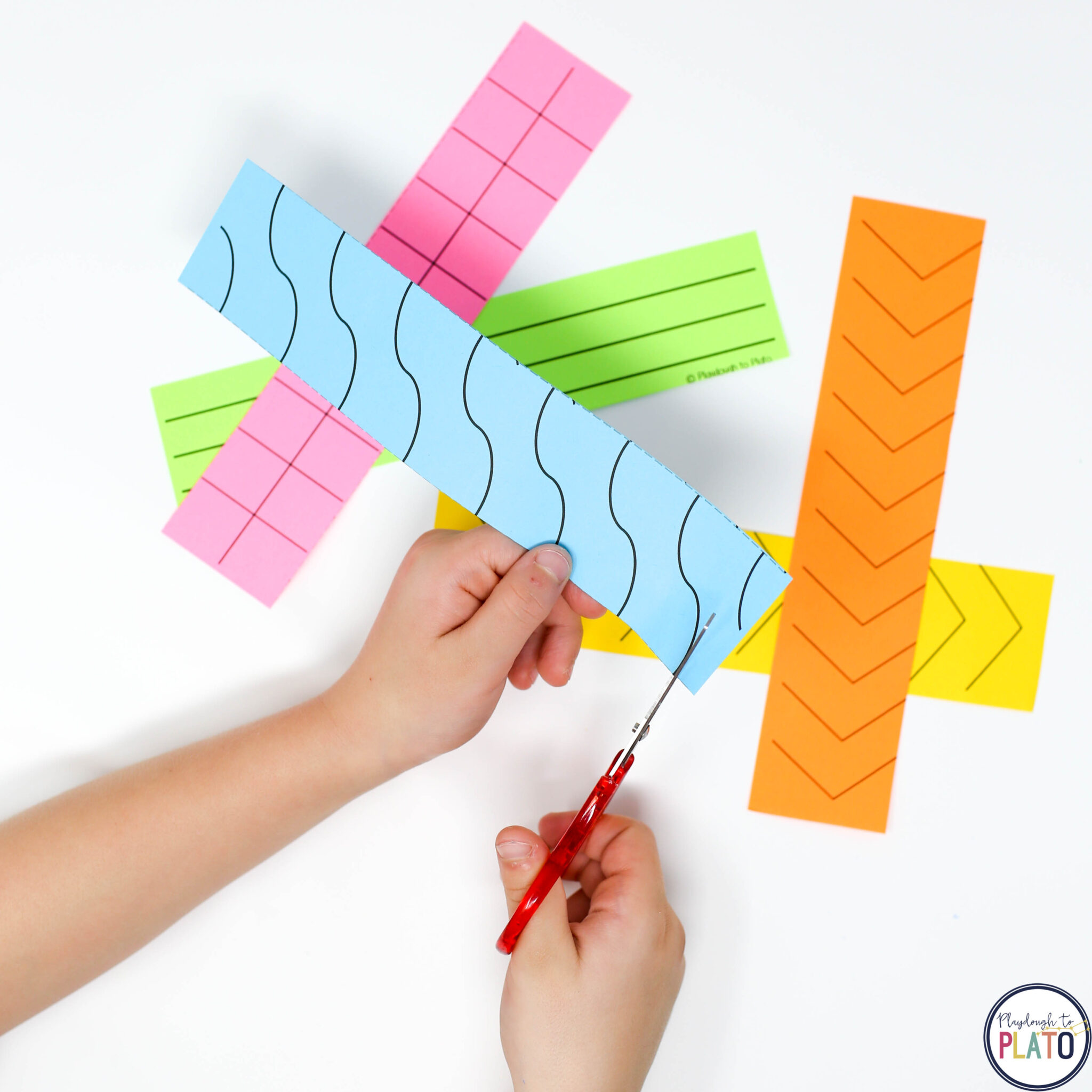 Paper Cutting Station - Playdough To Plato