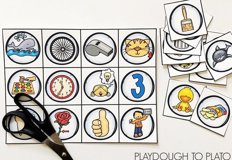 Digraph Game - Snowball Cover - Playdough To Plato